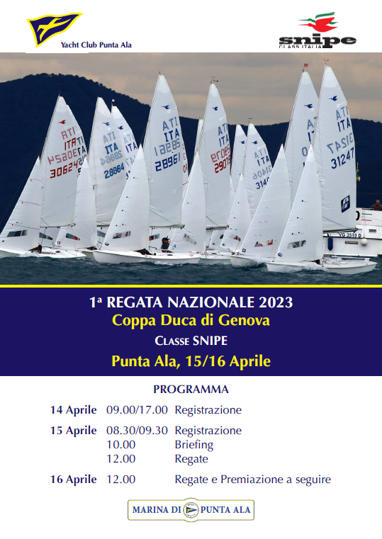 Prima regata nazionale 2023 – Coppa Duca di Genova – Snipe Class Italia